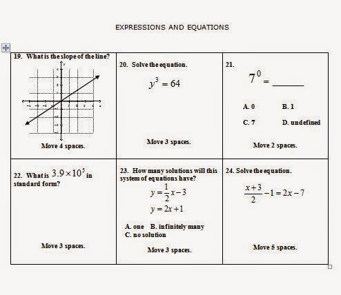 The Best of Teacher Entrepreneurs: Math Game - "Math Board Game 8th ...