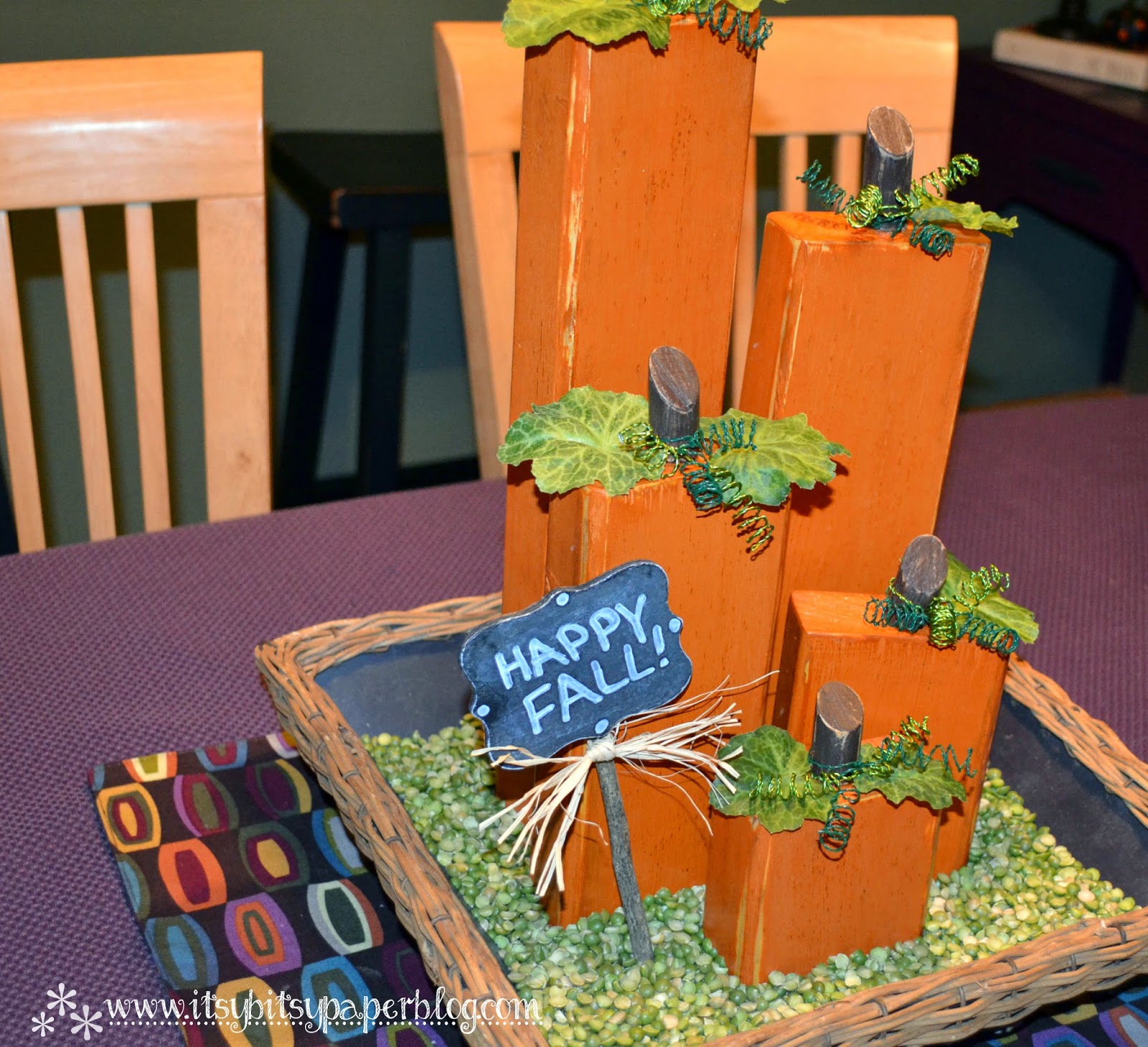 Paper Paint and Pine: . . . DIY 2x4 Wooden Pumpkin Patch