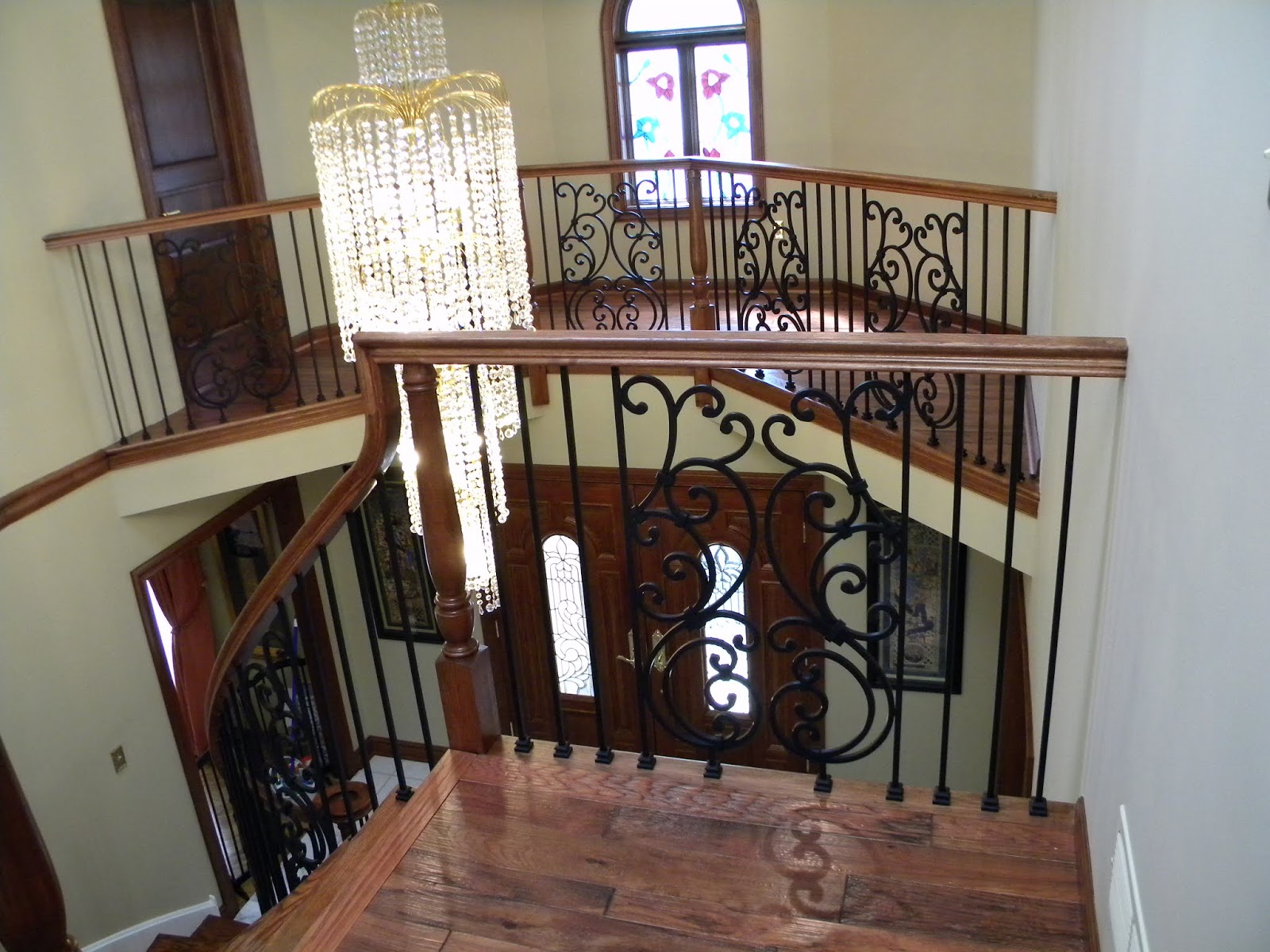 Wood Stairs and Rails and Iron Balusters: Custom Stairs And Rails Iron ...