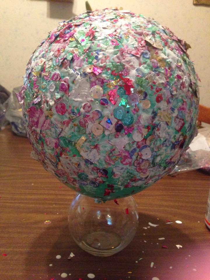 Brie's DIY & Crafts: Decorative Confetti Bowl