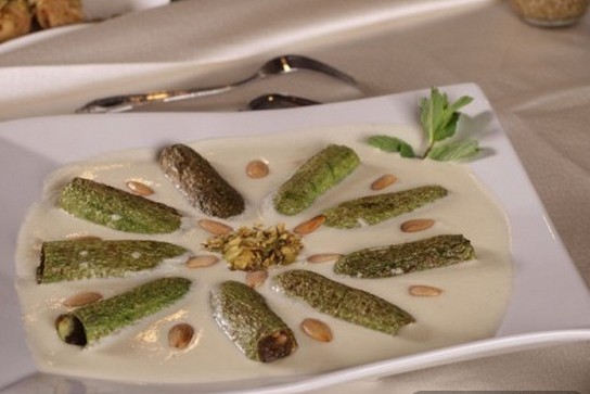 Stuffed courgette yoghurt stew recipe (Sheikh al-Mahshi) | Arabic Food ...