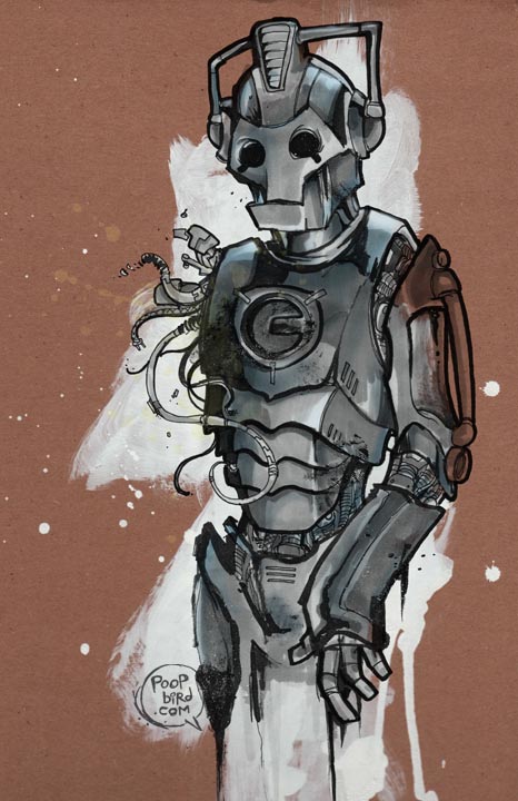 Hello, I'm the Doctor: Cyberman Art