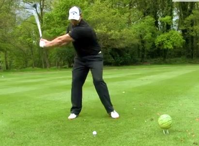 Video: Golf Porn- Long Drive Champion Versus Lovely Melons ...