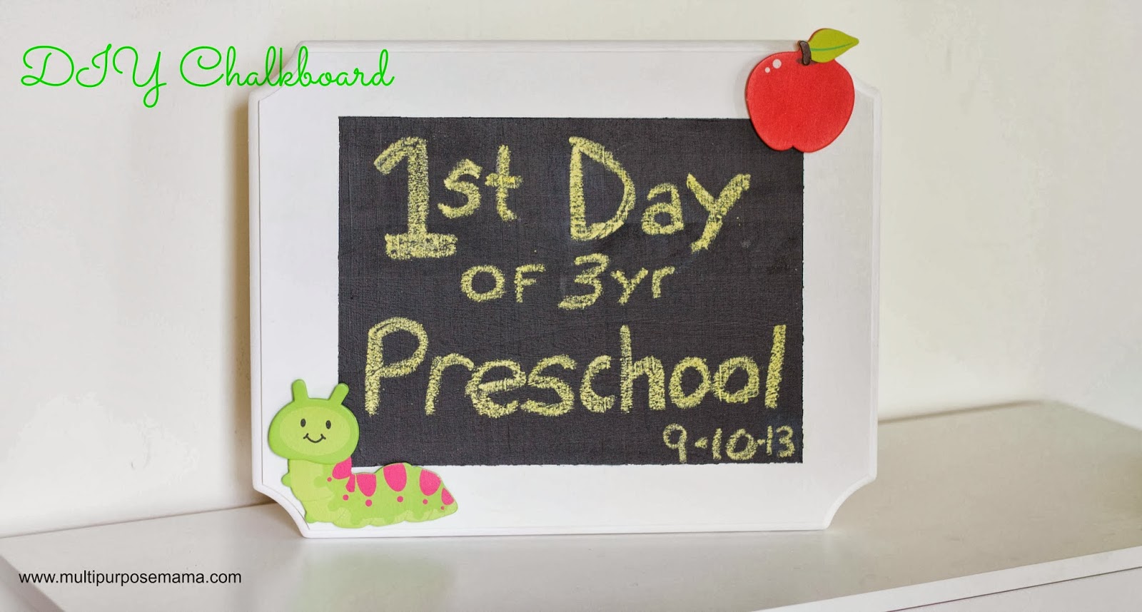 This Happy Life: DIY Chalkboard School Sign