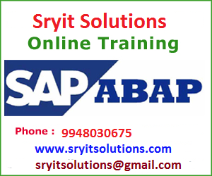 SAP ABAP Online Training