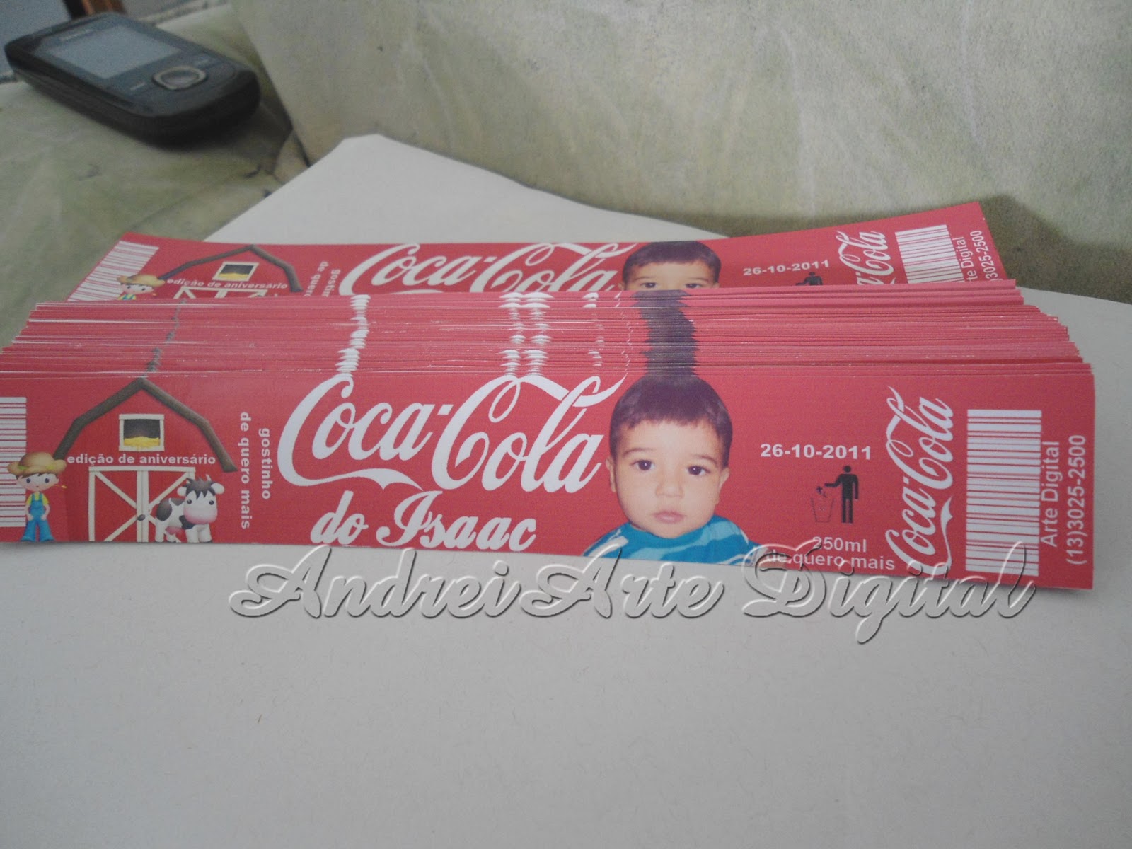 Festa Personalizada: RÓTULO PERSONALIZADO- COCA COLA