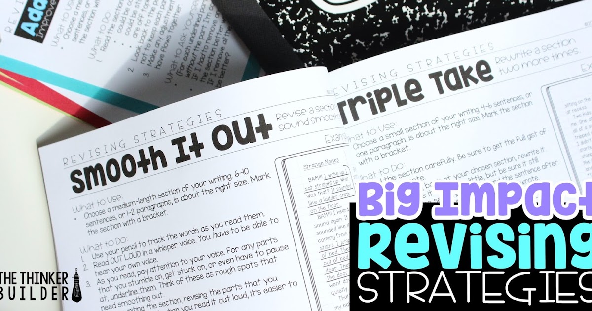 "Big Impact" Revising Strategies for Student Writers