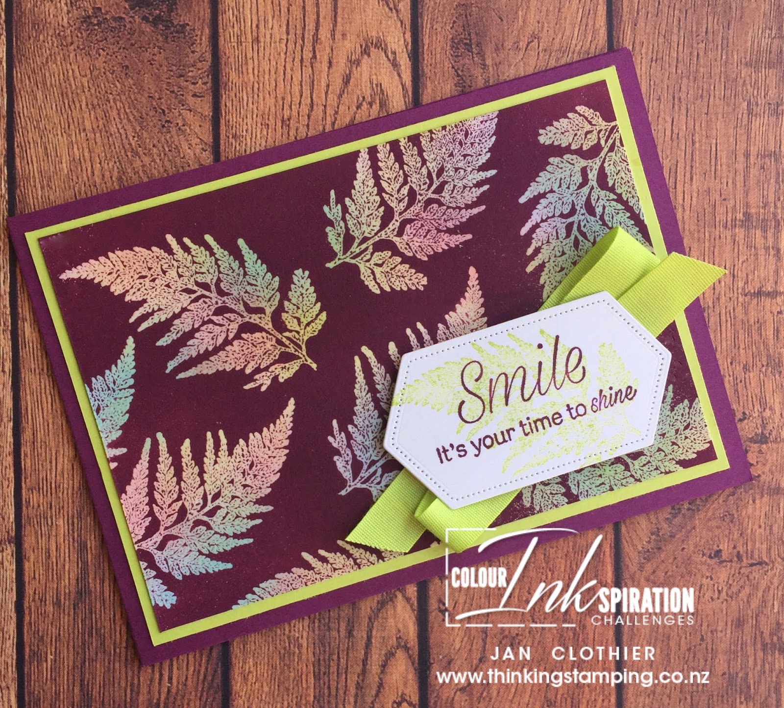 Thinking Stamping: Colour Inkspiration 55 - Crew Card