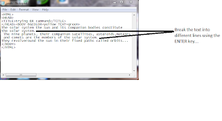 LINE BREAK TAG ~ HTML COADINGS