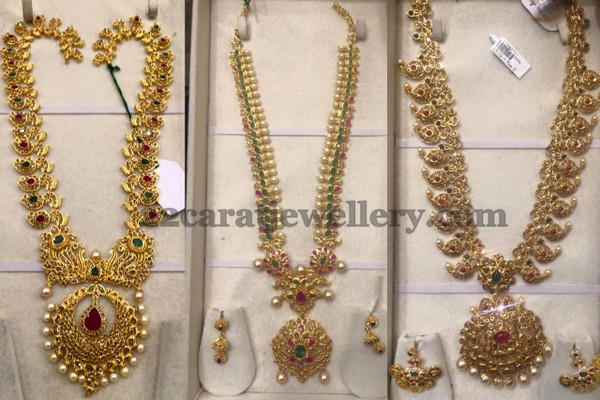 Chakri Uncuts Paisley Design Long Chains - Jewellery Designs