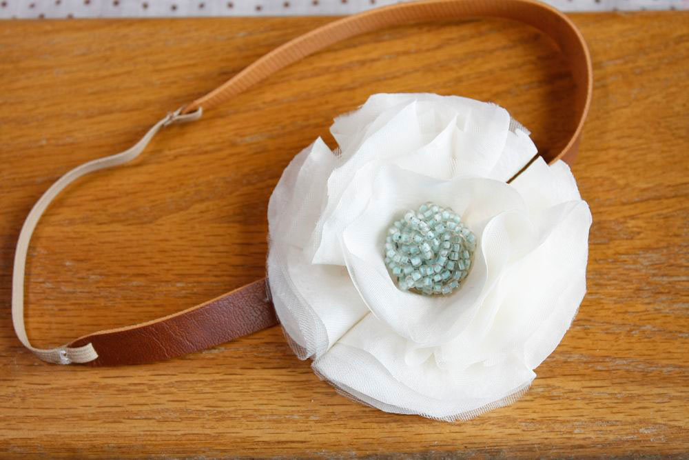 No-Sew Fabric Flower Tutorial