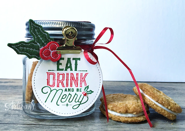 In The Cat Cave: Eat Drink and Be Merry: A Gift Jar | Let's Get Hopping