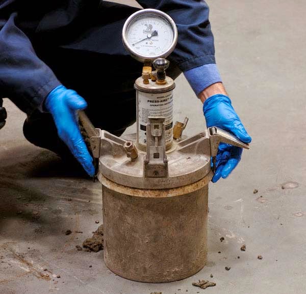 Cricket Sports : How to Make Air Entrained Concrete and Test it for Air ...