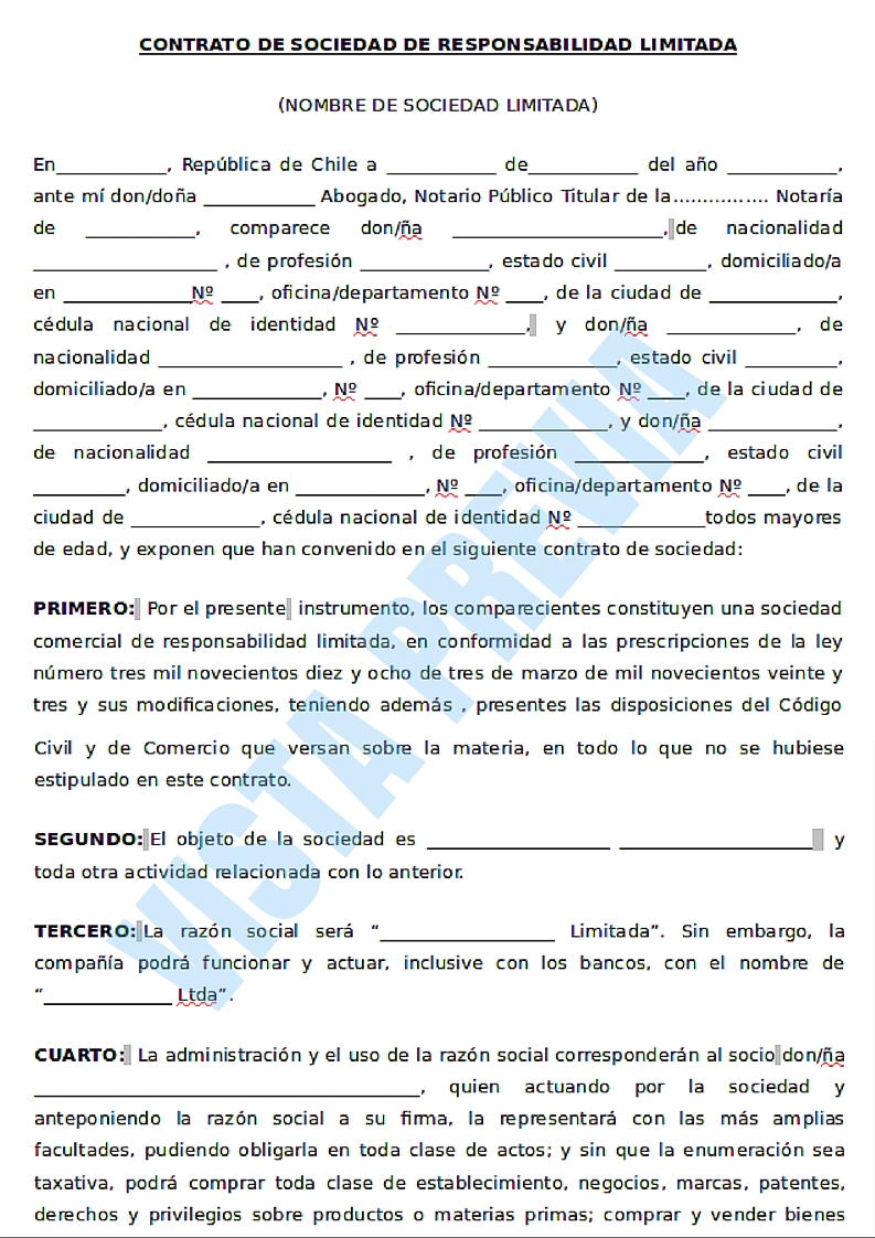 modelo de contrato social - wood scribd braxin