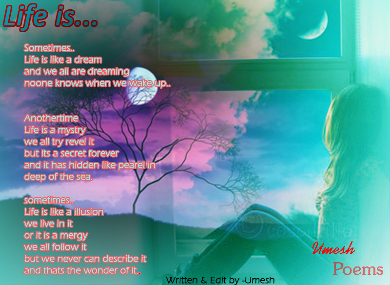 Poems and life: Poem for life