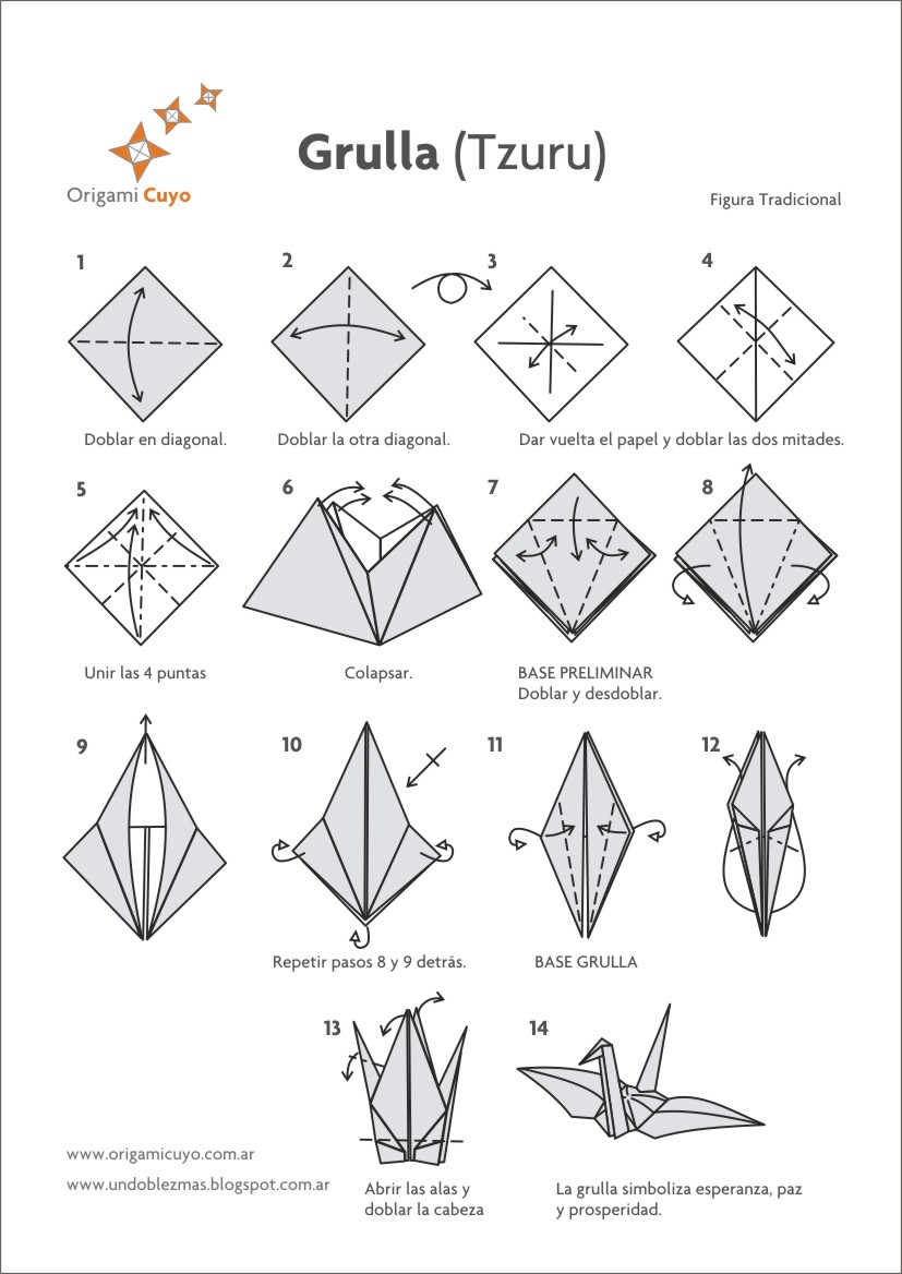 Papiroflexia (Origami): Ejemplo origami de acción