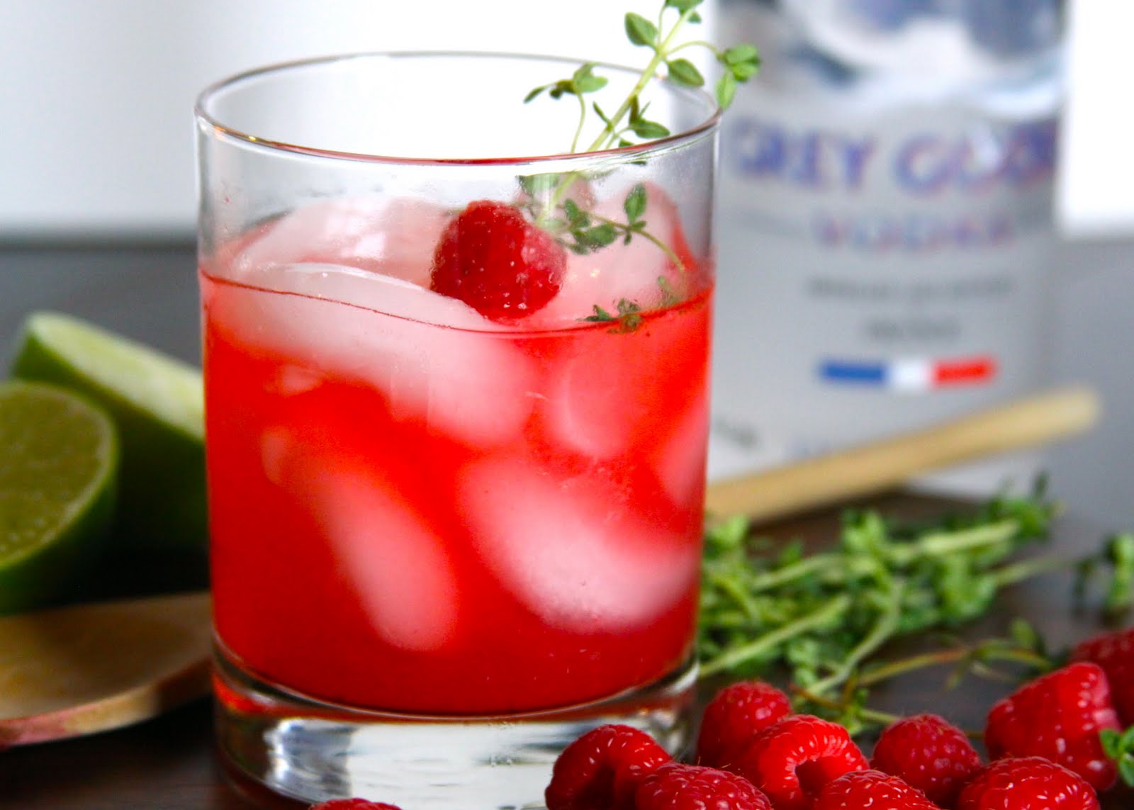 In Good Taste: Happy Hour :: Raspberry-Thyme Smash