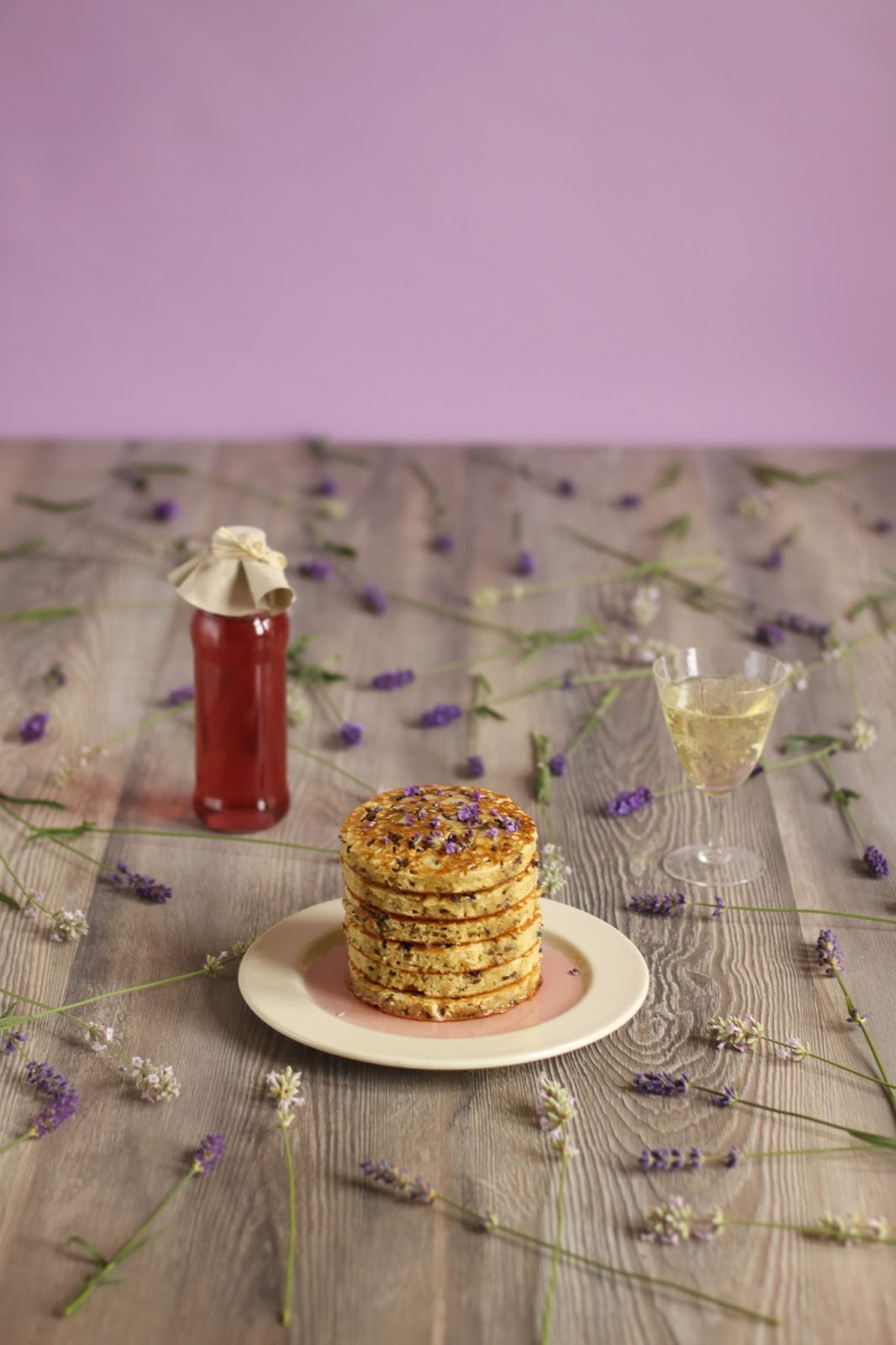 Pancake Stories: White Chocolate and Lavender Pancakes and Chocolate Bark