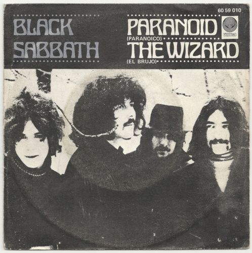BOMBS WITHOUT TIMER: Black Sabbath -Paranoid 7" 1970