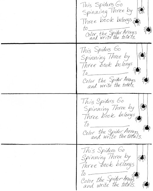 Ima Retired Teacher: Spider Math Multiplication Activities for Threes Week