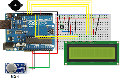 Arduino Gas leakage sensor with LCD display ~ Simple Projects