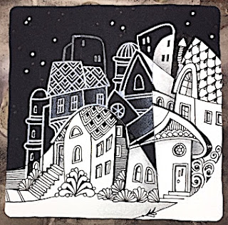 Enthusiastic Artist: Notan - houses