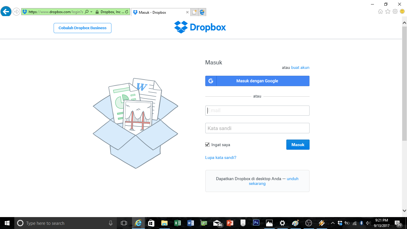 Cyper Technology: Cara Membuat Akun DropBox