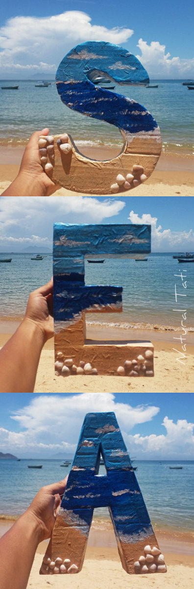 Natural Tati: Letra 3D para decoração DIY