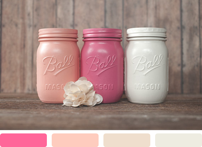 Color Trend: Painted Mason Jars! | The Perfect Palette