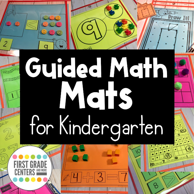 Guided Math Mats for Kindergarten - First Grade Centers and More