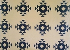 Northern Deb Quilts: Block Tutorial for a navy and white quilt