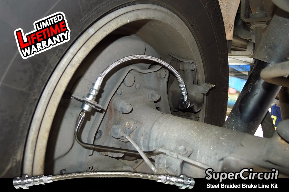 SUPERCIRCUIT Steel Braided Brake Lines: Toyota Land Cruiser/Cygnus 100 ...