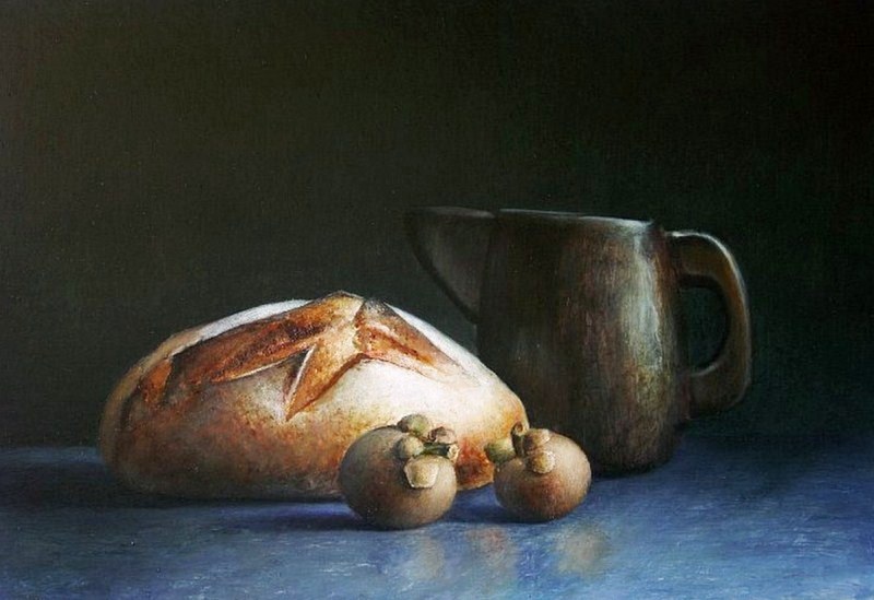 Historia y evolución de la pintura artística : Bodegón pintura óleo lienzo