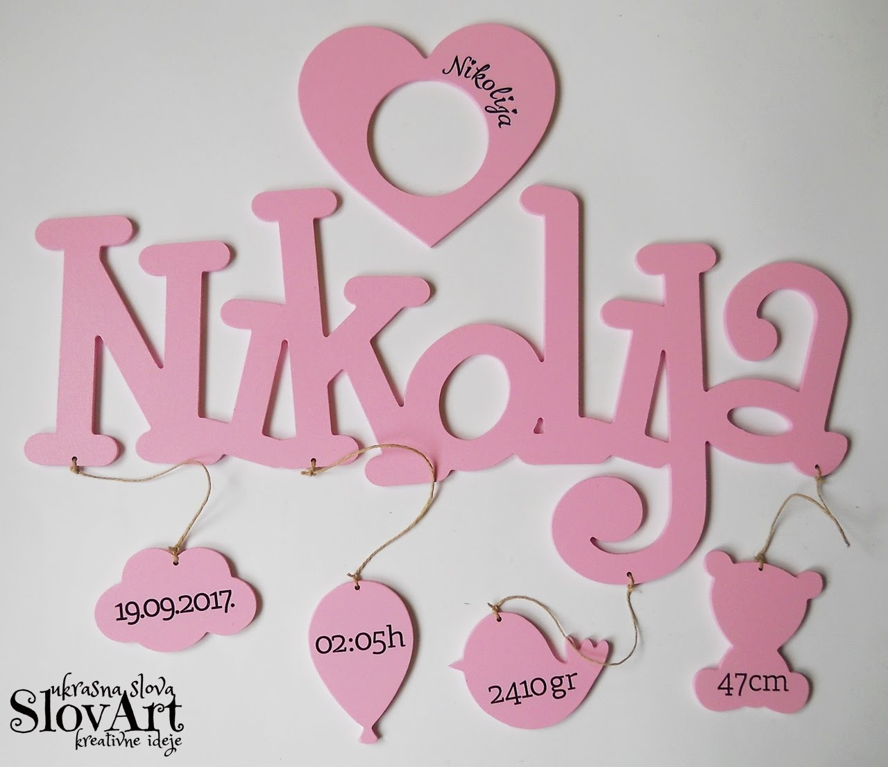 Spojena slova za zid : SlovArt - Ukrasna slova | Ramovi | Satovi ...