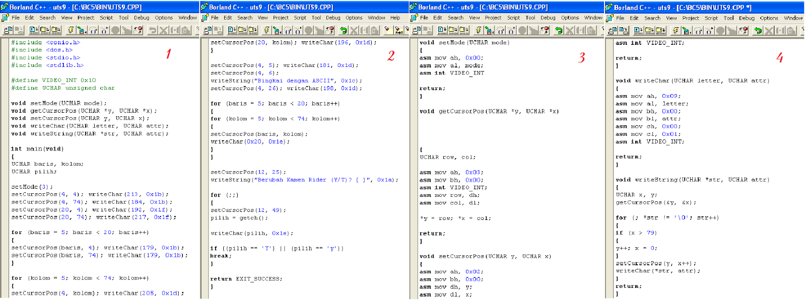 ASCII Extended Character Set ~ THE RIGHT HAND