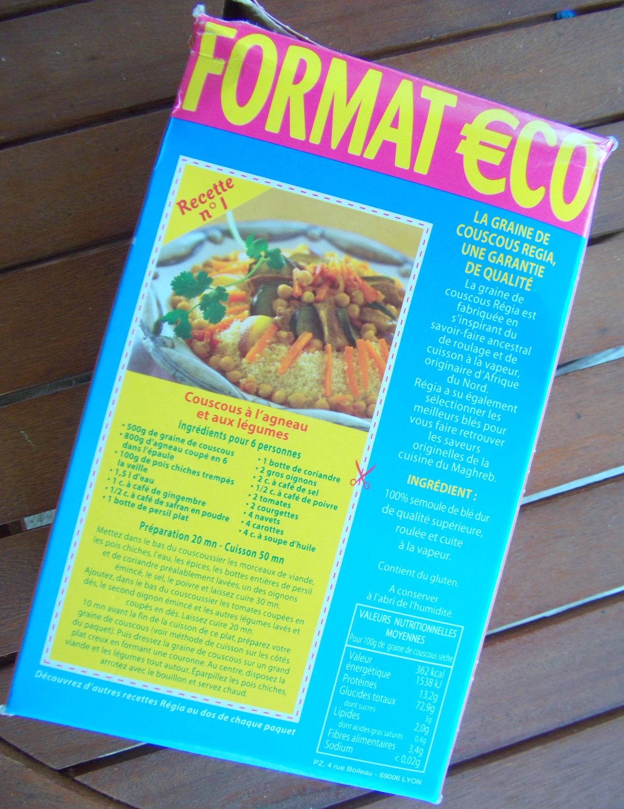 Magnon's Meanderings: Couscous Recipe No 1.