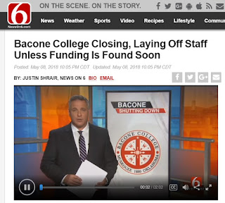 College History Garden: Bacone College Announces Temporary Suspension ...