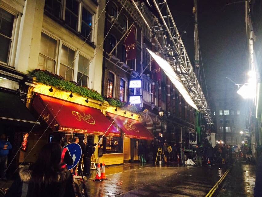007 TRAVELERS: "SPECTRE" filming in Covent Garden, London