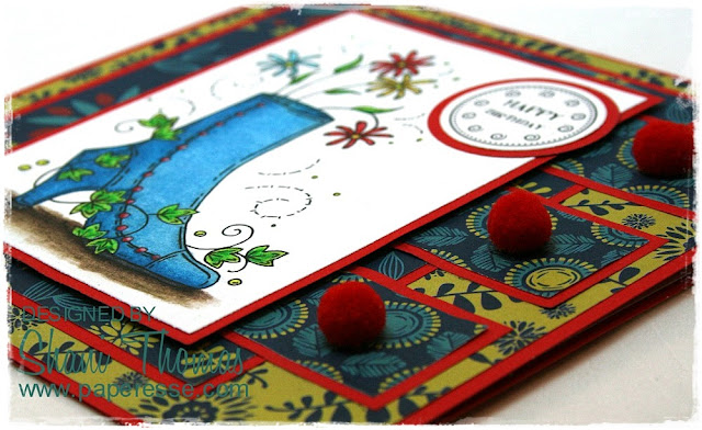 Victorian boot birthday card | Paperesse