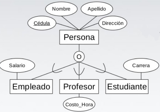 Bases de Datos: Entidades débiles y jerarquias de tipos y subtipos