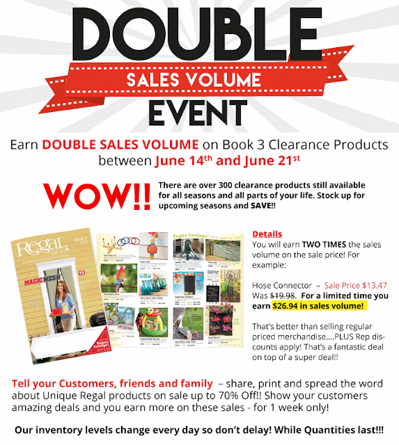 Regal Gifts Corporation: DOUBLE SALES VOLUME EVENT!