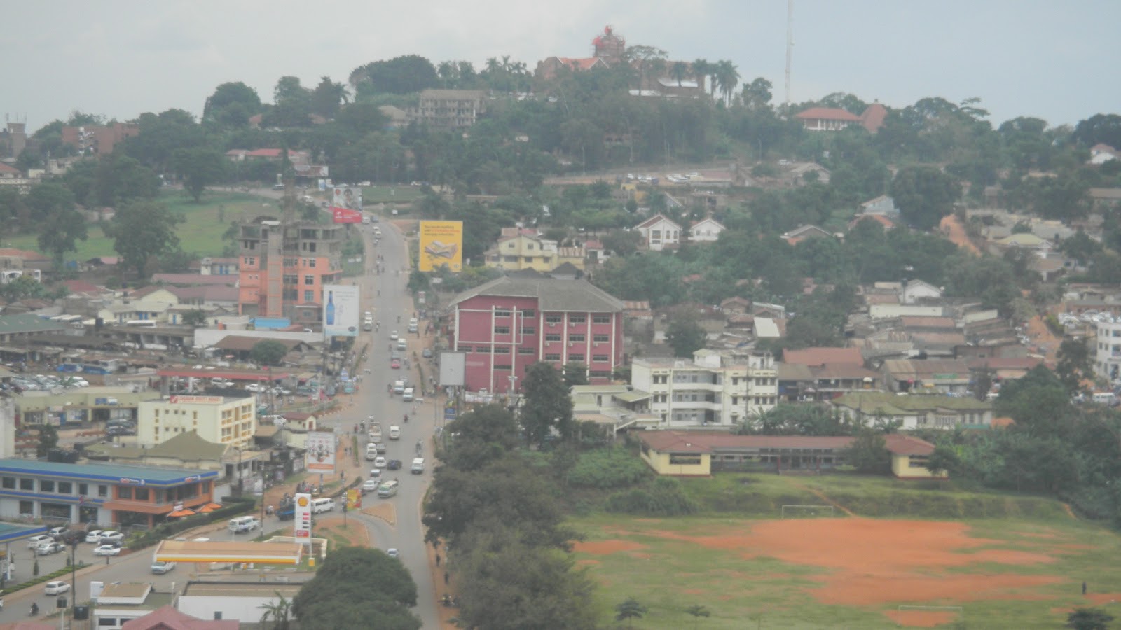 Janet's African Adventure: Aerial views of Kampala