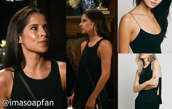 Sam Morgan's Black Tank Top and Brami - General Hospital, Season 53 ...