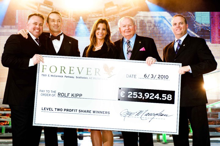 Espace FOREVER: Profit Share - Cheques ( Forever Living Products - 2010 )