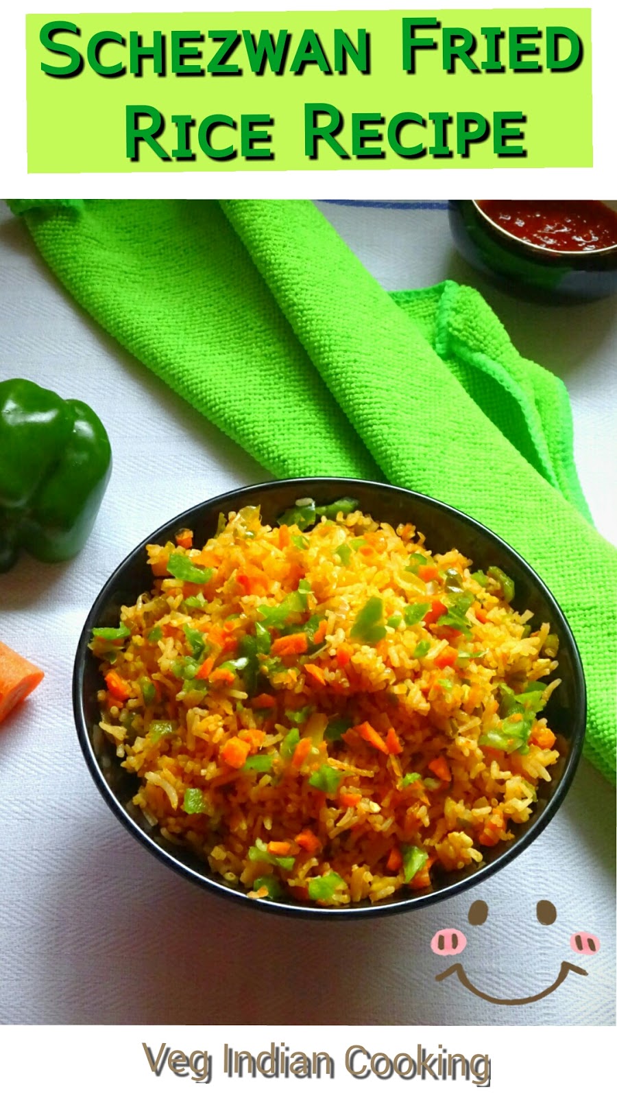 Veg Indian Cooking: Veg Schezwan Fried Rice