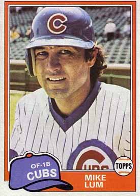 80's Cubs Cards: 1981 Topps Chicago Cubs Checklist