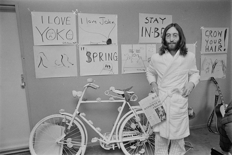 Meet the Beatles for Real: Ride your white bike for peace