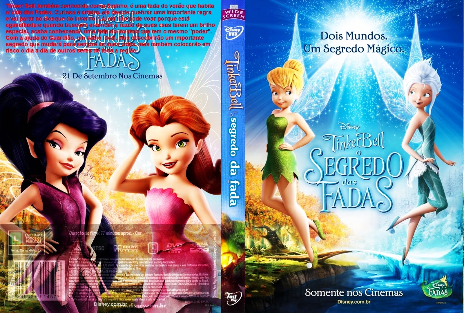 capas adriele: Tinker Bell O SEGREDO DAS FADAS