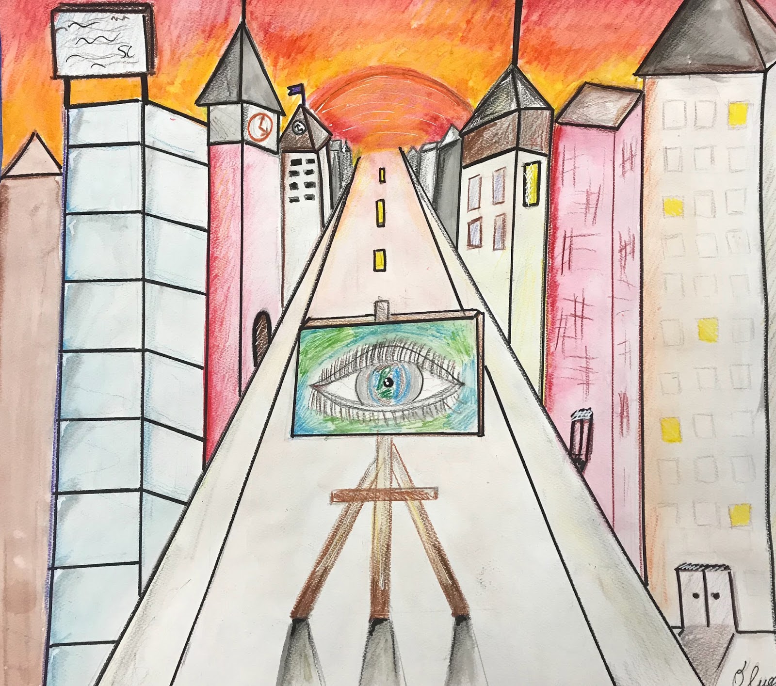 Creating with Kaiser: 7th Grade Surrealism and Perspective Lesson