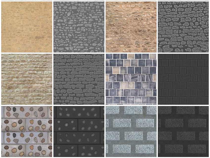 SKETCHUP TEXTURE: TEXTURE STONE WALLS, MASONRY